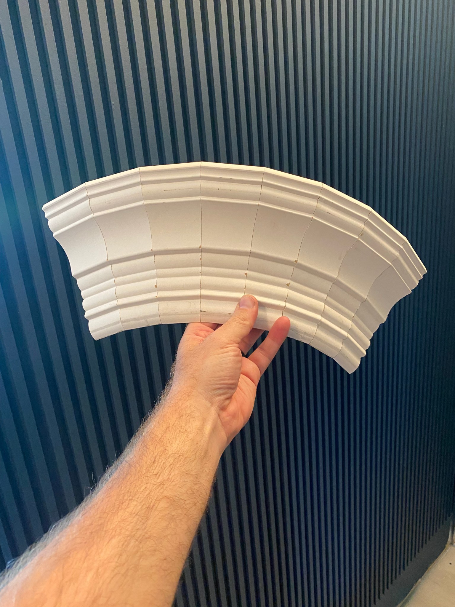 Slat Curved Wall – Home With Q