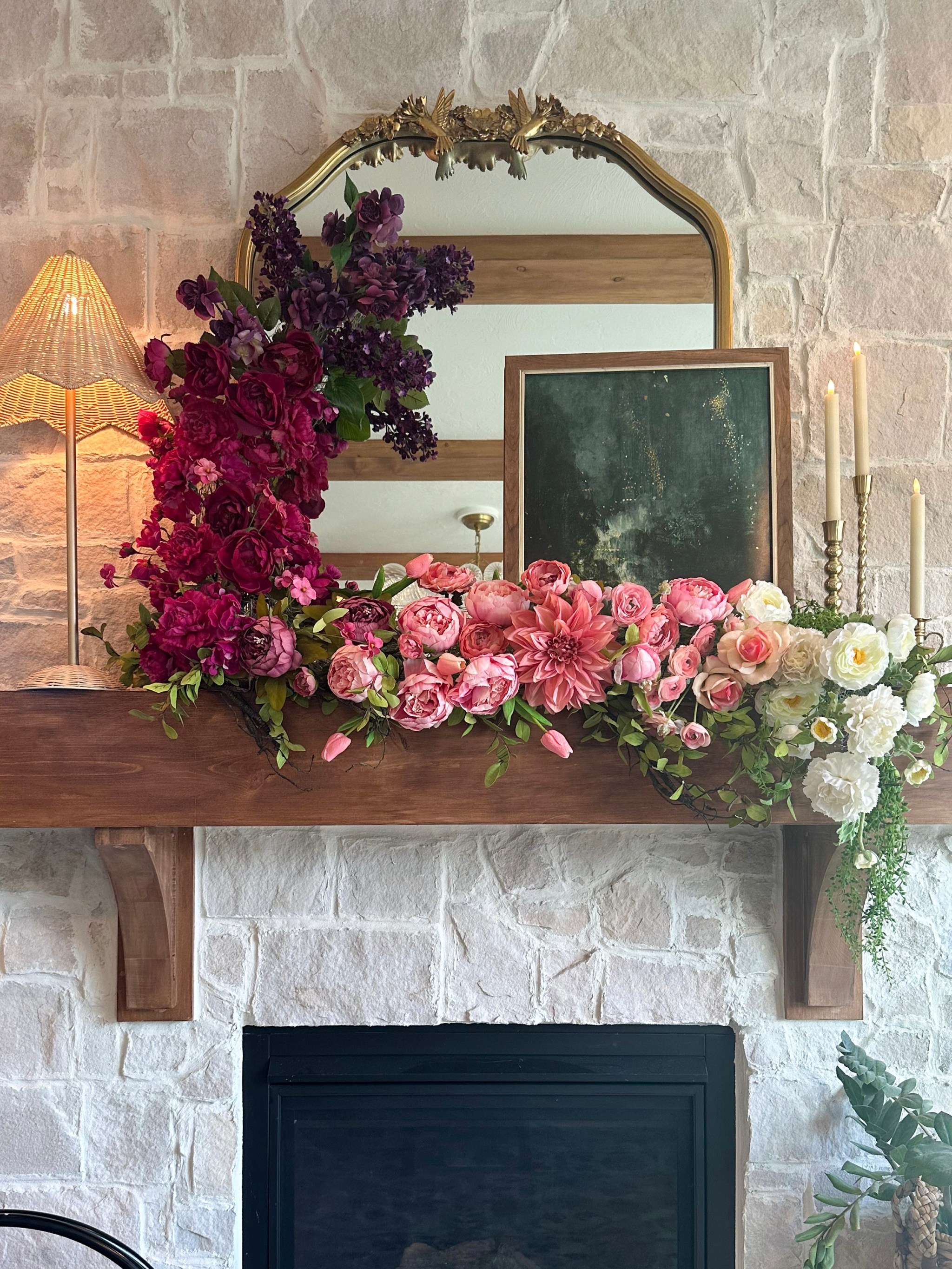 Spring Floral Mantel – Home With Q